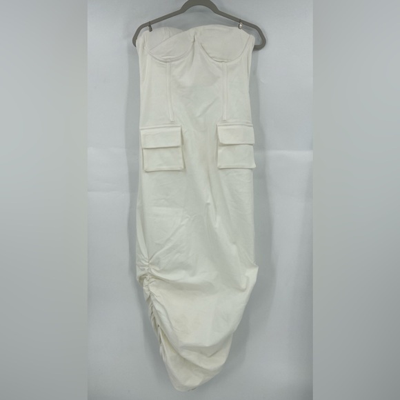 Hanifa | Dresses | Hanifa Pink Label Dress Womens L White Cotton ...